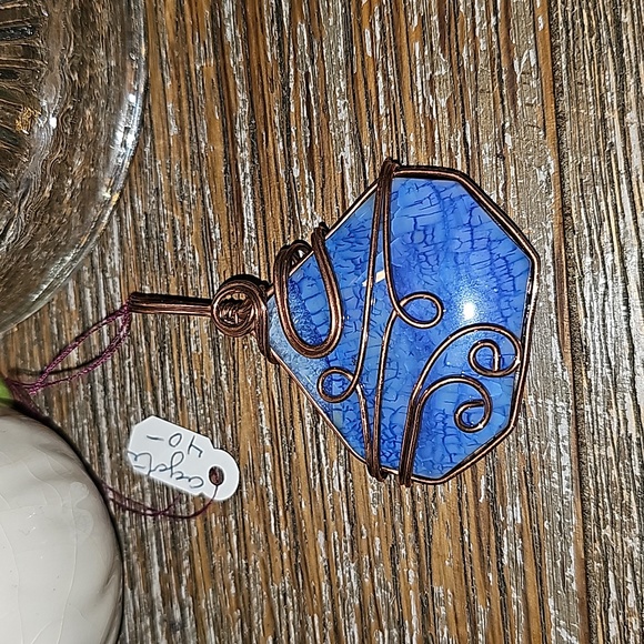copper delight | Jewelry | New Dragon Vein Agate Copper Pendant | Poshmark